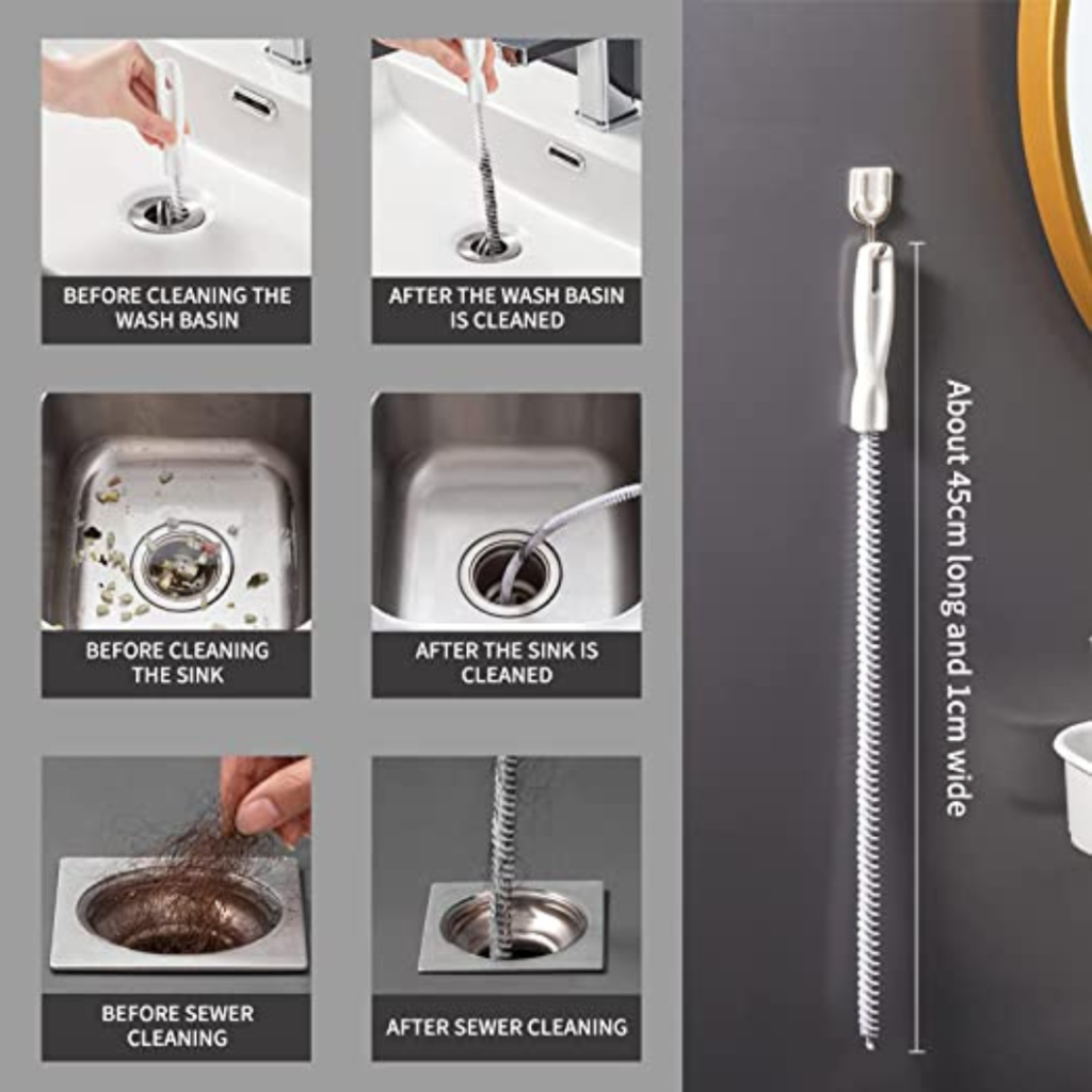 Sink Drain Unblocker Tool Brush - House Appliances Pro